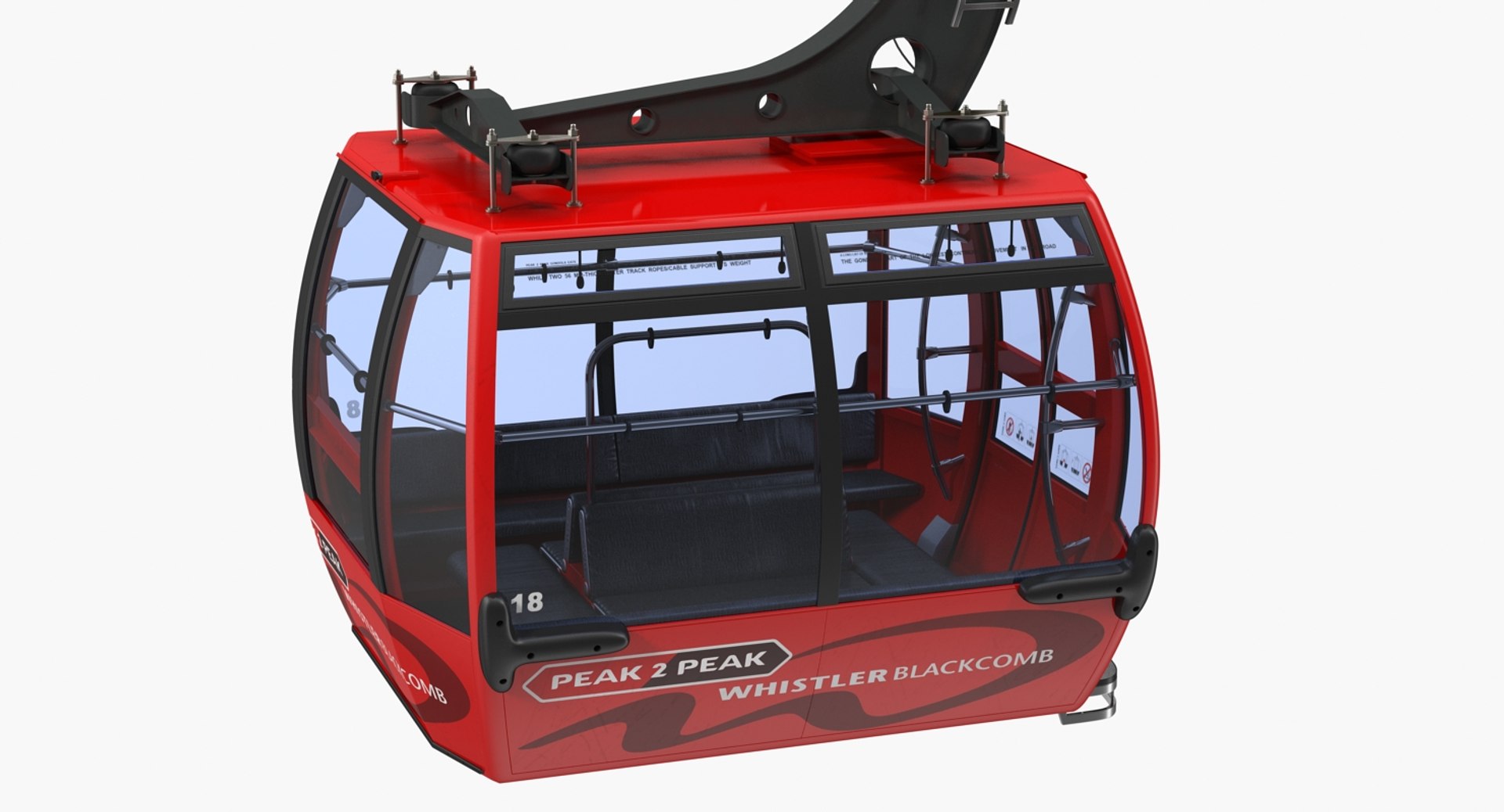 3D Ski Lift Cabin Model - TurboSquid 1374608