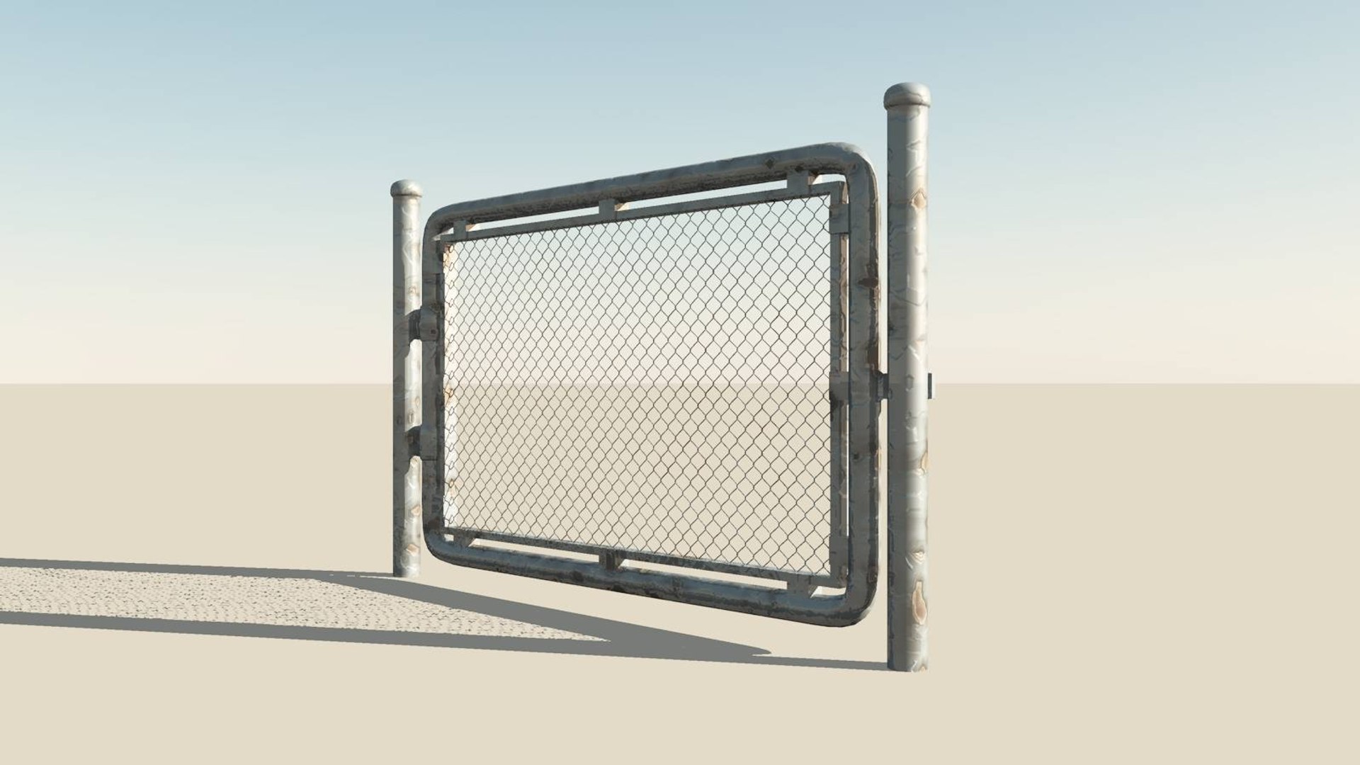 Industrial Gate 3d Obj