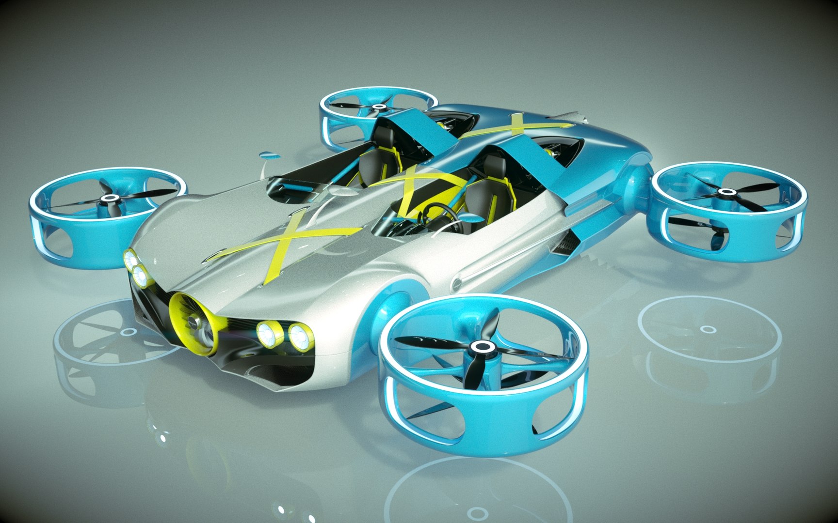 5 In 1 Cheap And Cool Copter Car Collection 10 3D - TurboSquid 2075663