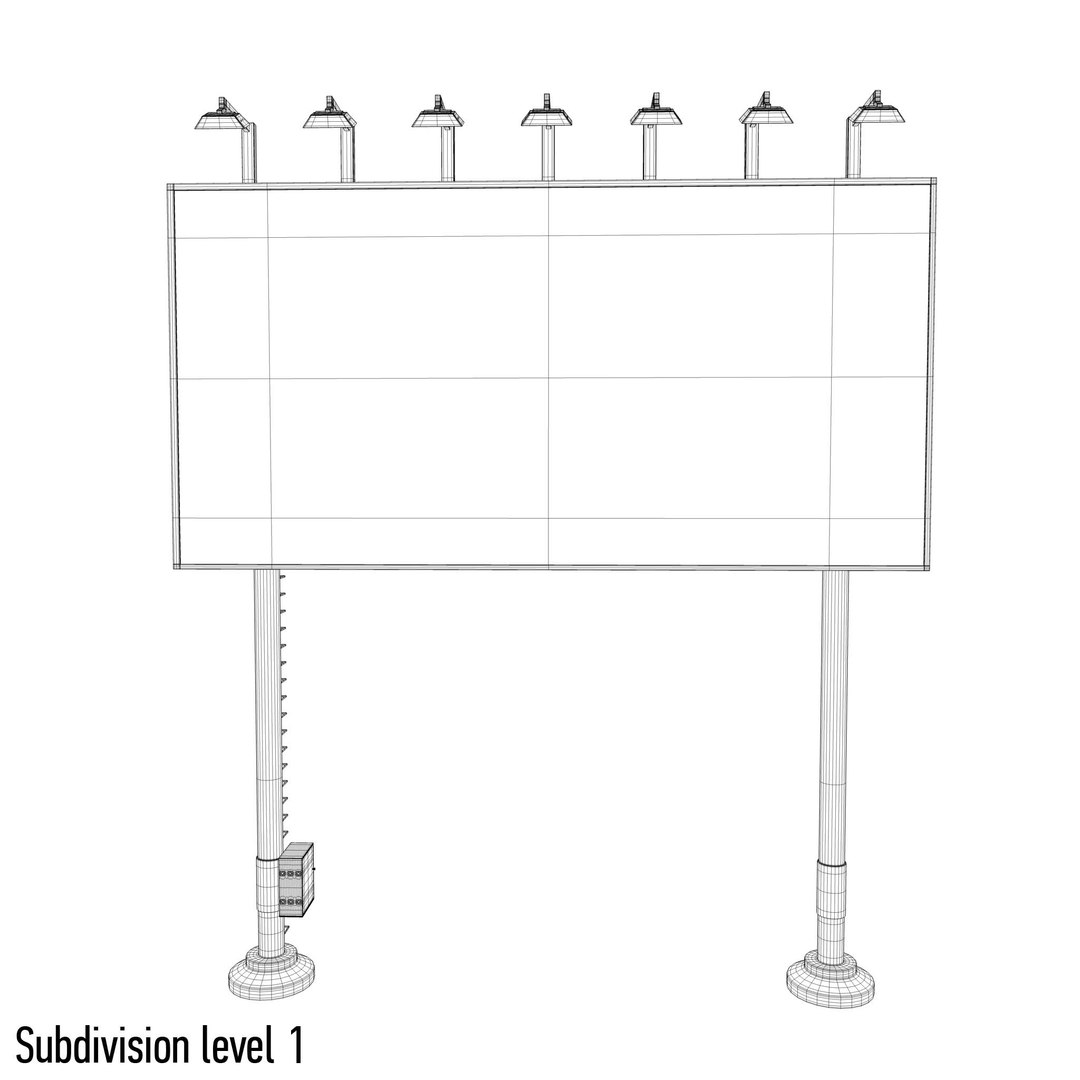 Billboard Advertising 3d Model