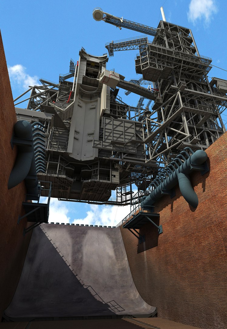 Nasa launch complex 3D model - TurboSquid 1152910