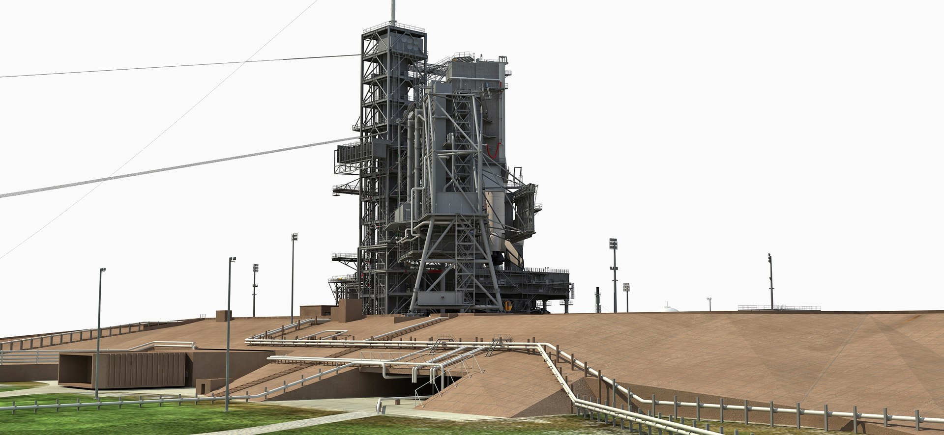 Nasa launch complex 3D model - TurboSquid 1152910
