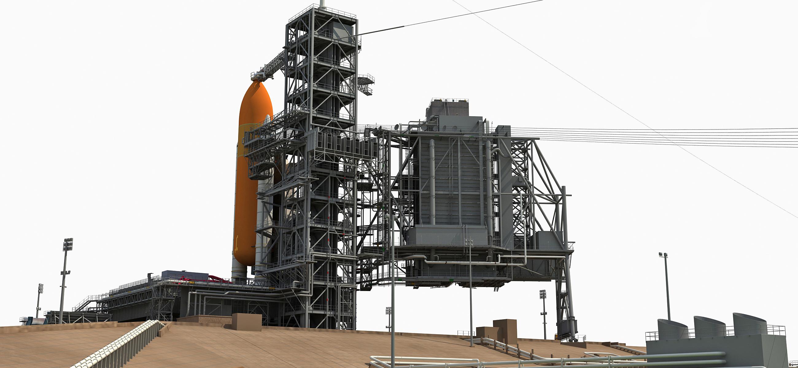 Nasa launch complex 3D model - TurboSquid 1152910