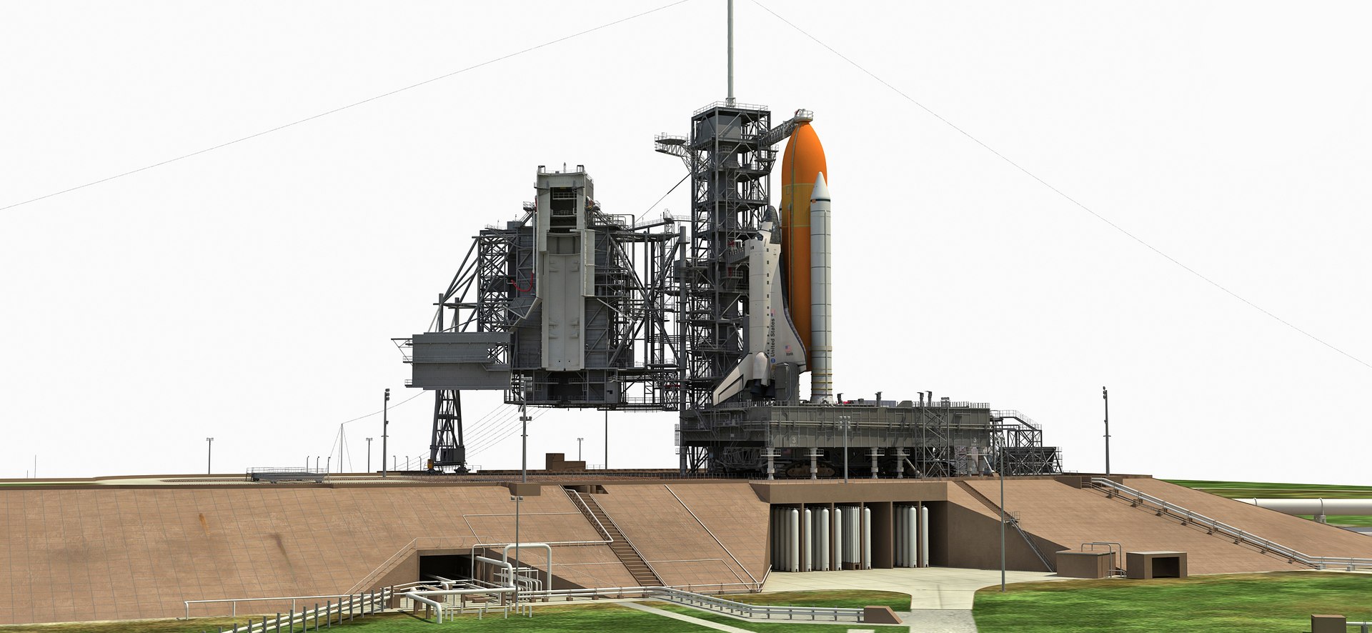Nasa launch complex 3D model - TurboSquid 1152910