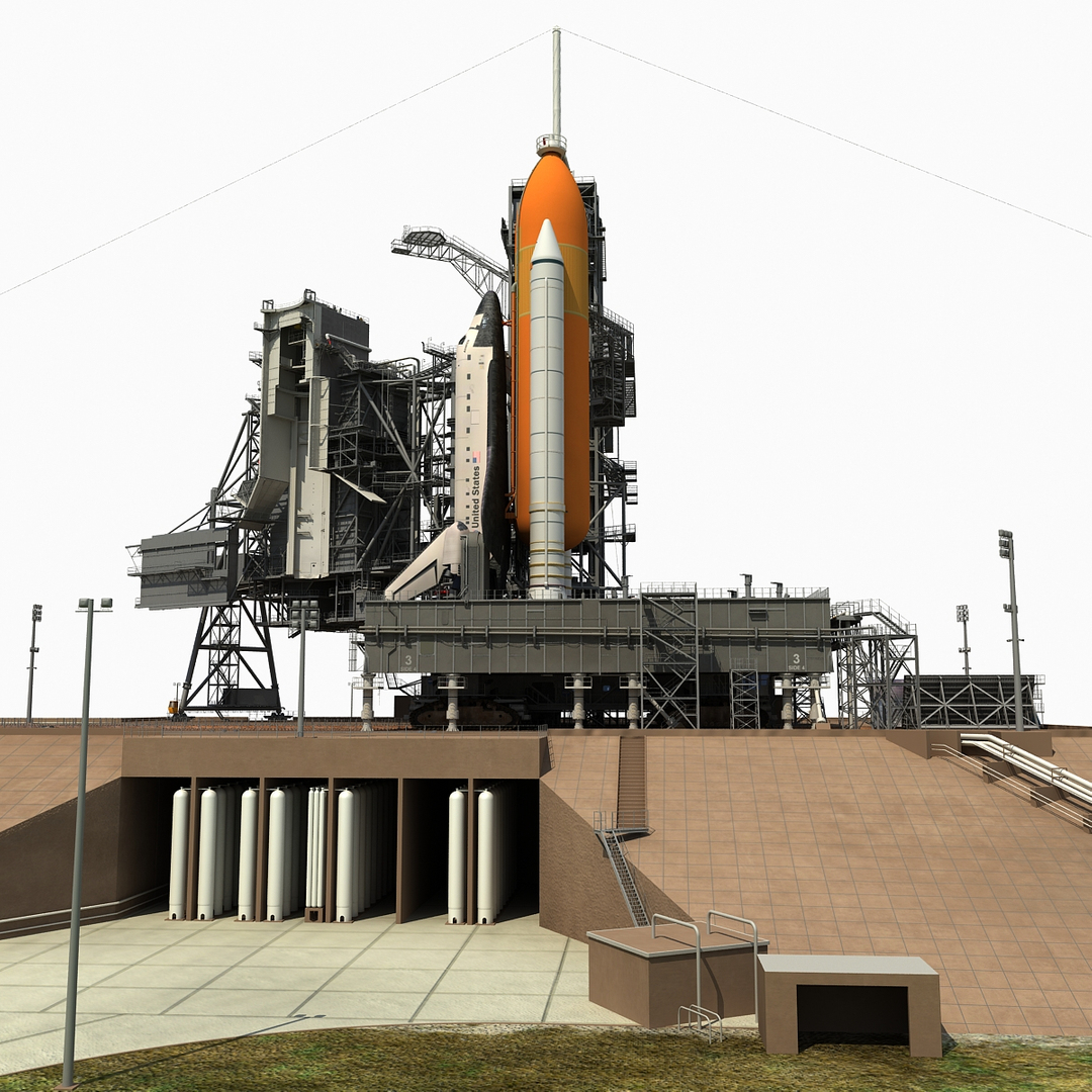 Nasa launch complex 3D model - TurboSquid 1152910