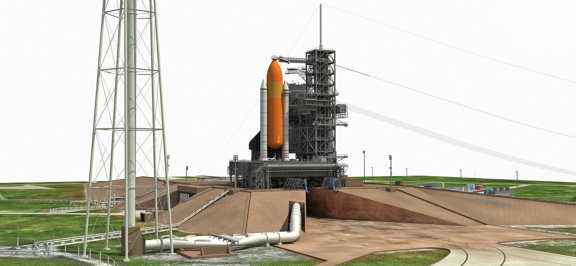Nasa launch complex 3D model - TurboSquid 1152910