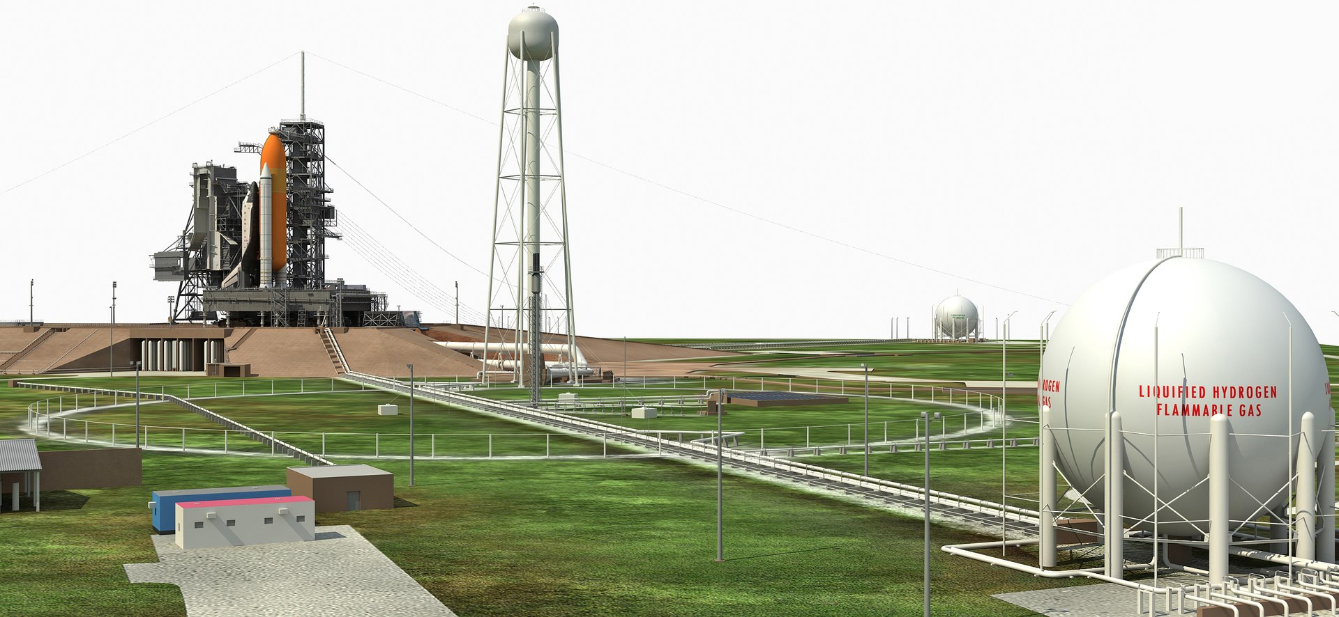 Nasa launch complex 3D model - TurboSquid 1152910