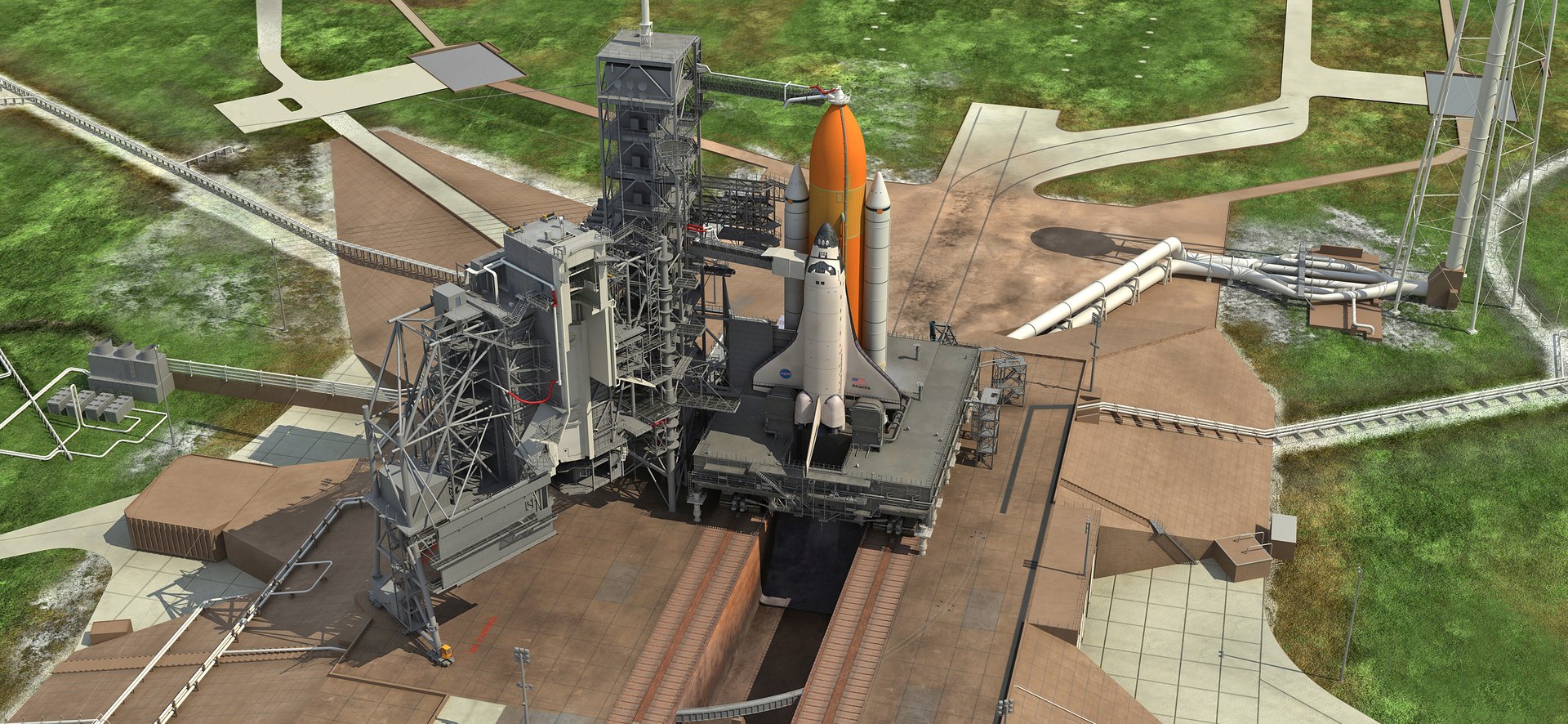 Nasa launch complex 3D model - TurboSquid 1152910