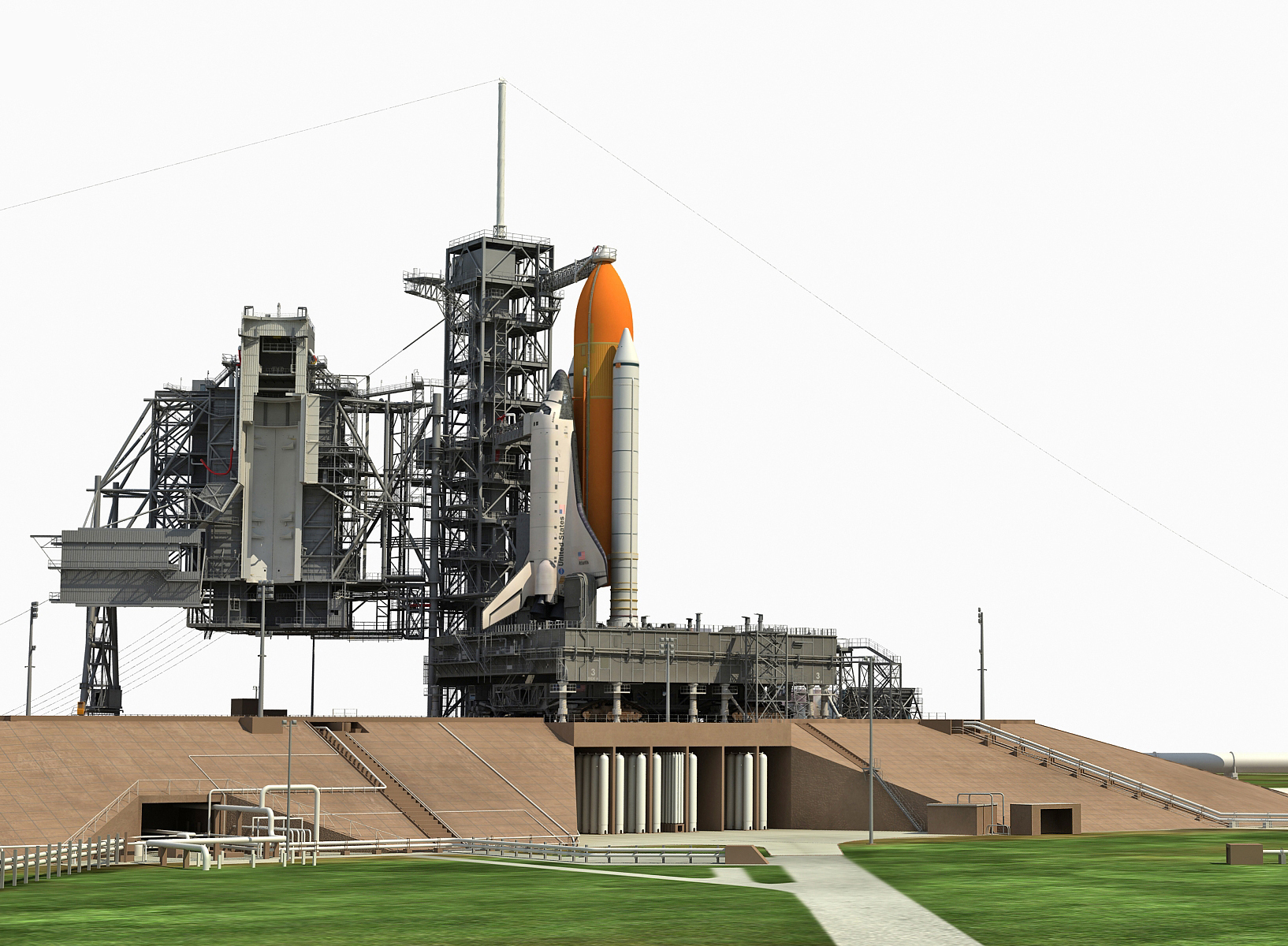 Nasa launch complex 3D model - TurboSquid 1152910