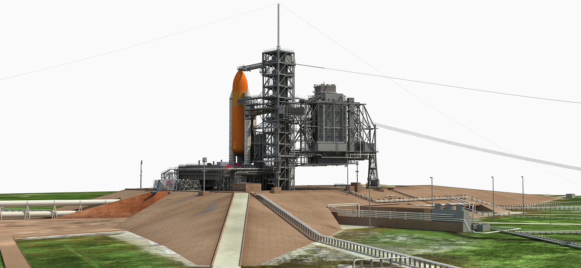 Nasa launch complex 3D model - TurboSquid 1152910