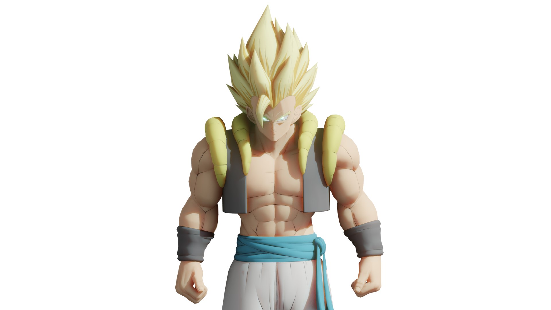 3D модель Gogeta - Rigged 3d replica - TurboSquid 2034771