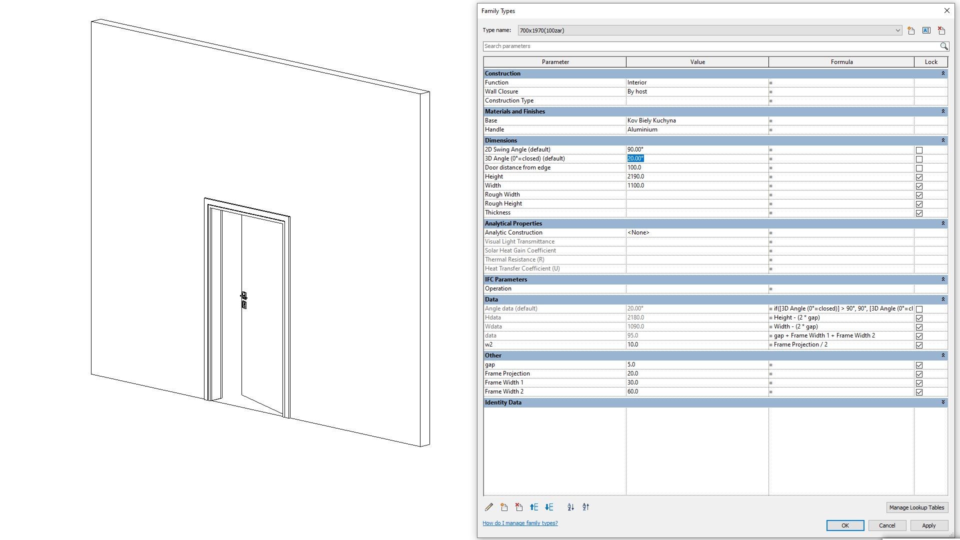 3D Door - Full Parametric Revit Family Model - TurboSquid 1764667