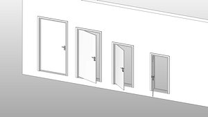 modelo 3d Portón o puerta corredera - Familia Revit paramétrica ...