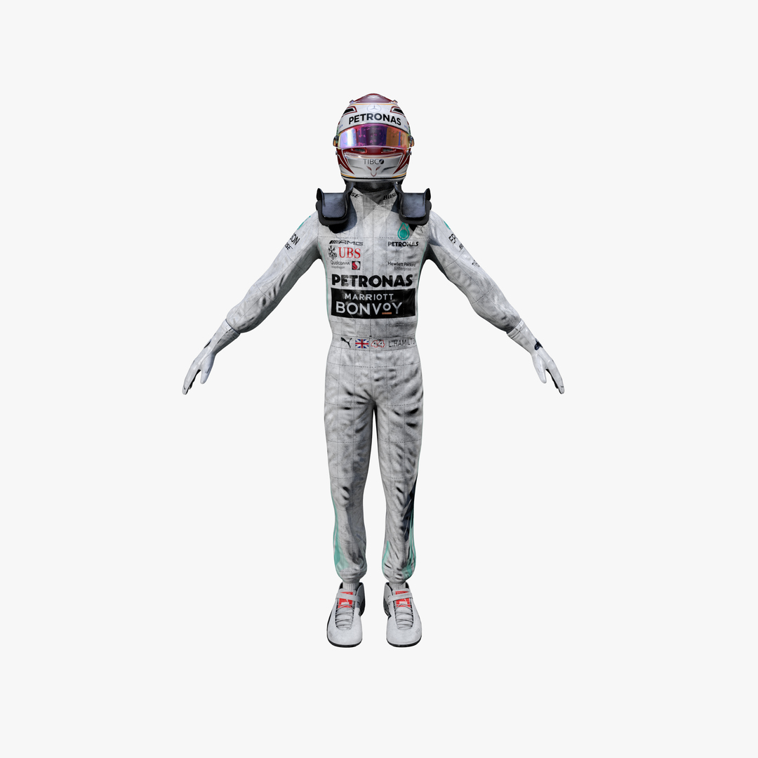3D Lewis Hamilton 2019 Model - TurboSquid 1433657