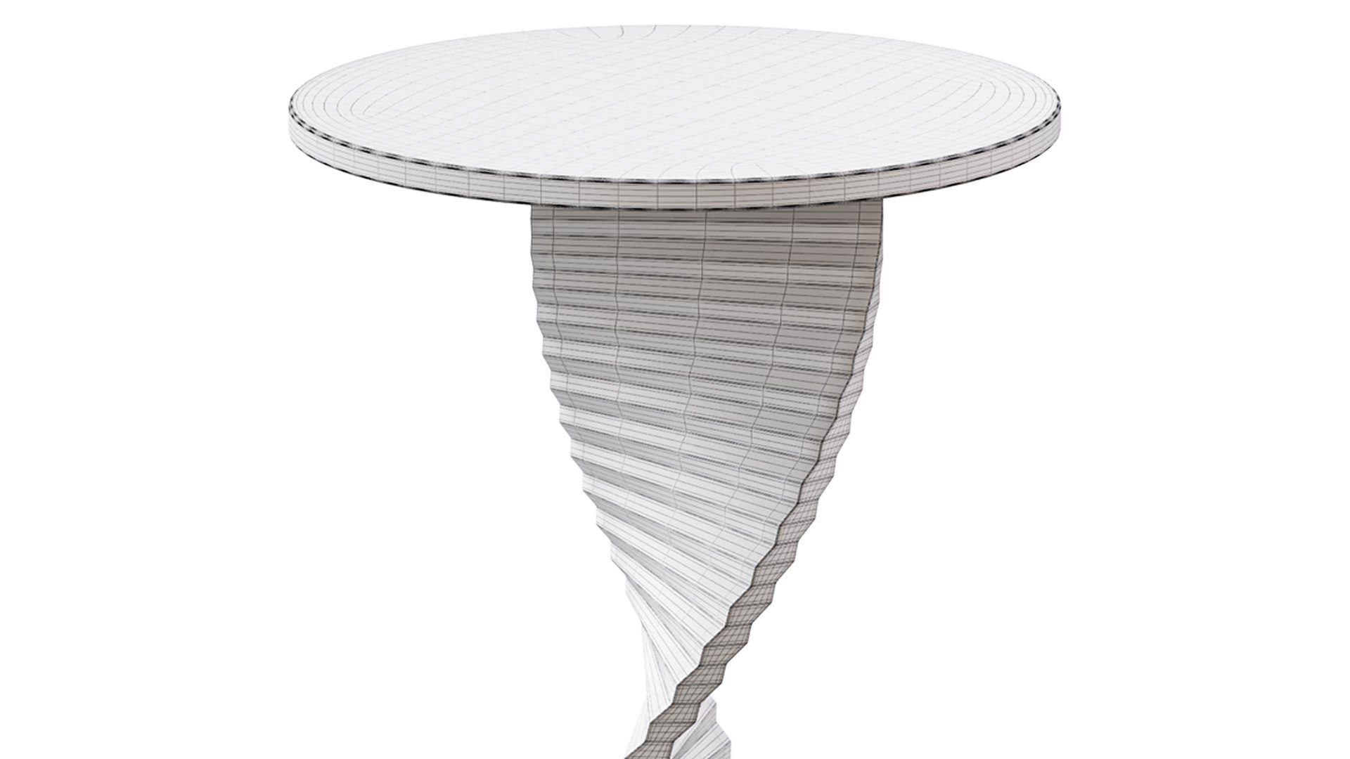 3D Simple Swirl Side Table Model - TurboSquid 2231765