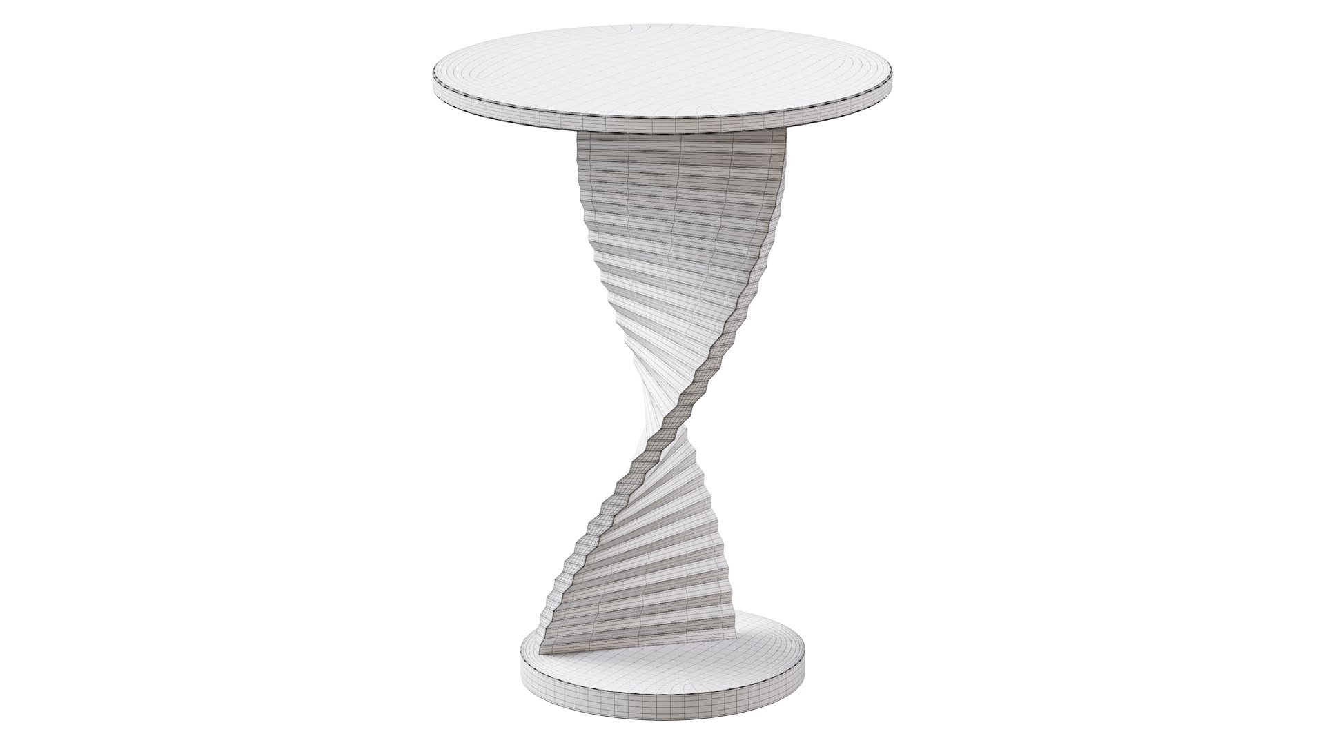 3D Simple Swirl Side Table Model - TurboSquid 2231765