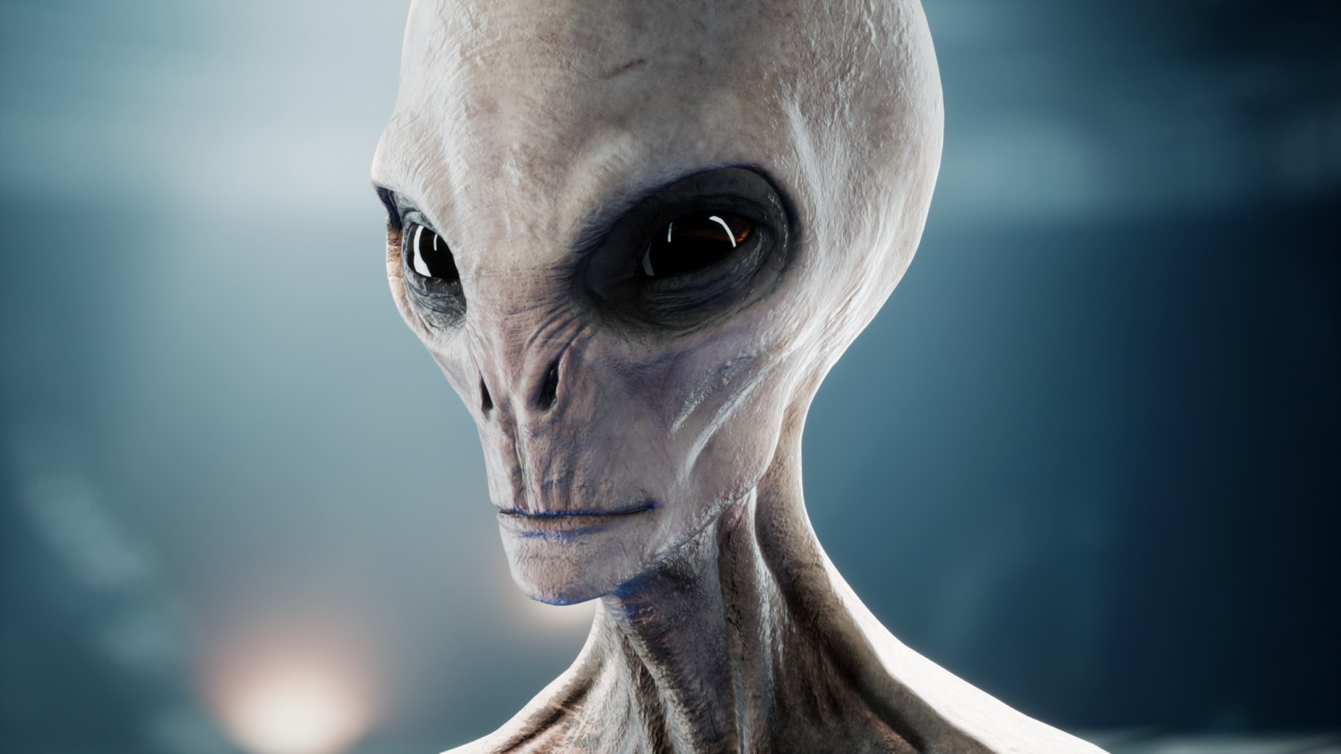 Alien - Grey - Unreal Engine Support 3D Model - TurboSquid 2129503