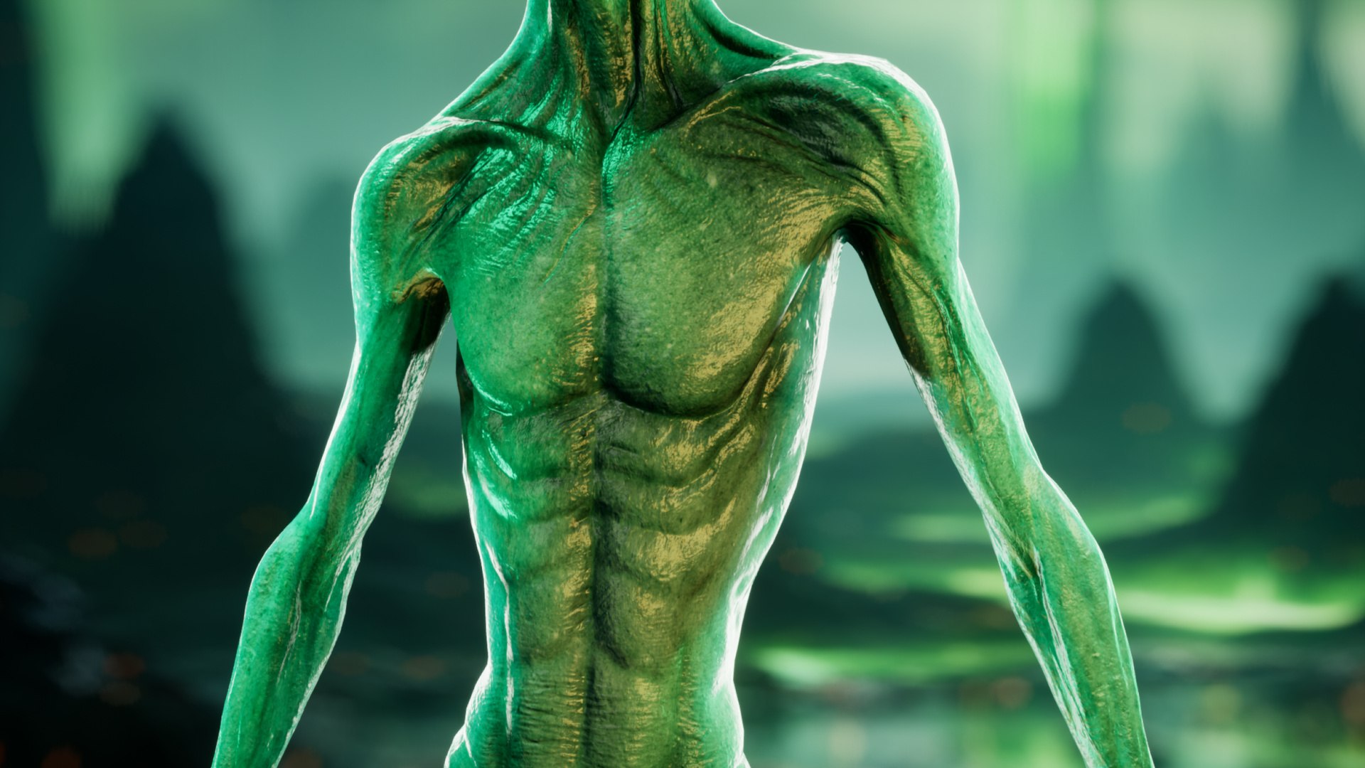 Alien - Grey - Unreal Engine Support 3D Model - TurboSquid 2129503