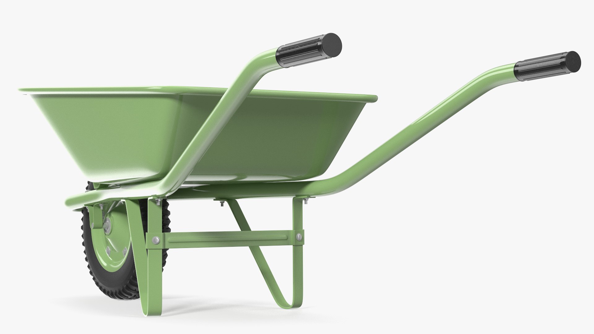 3D Single Wheel Construction Trolley Green - TurboSquid 2059381