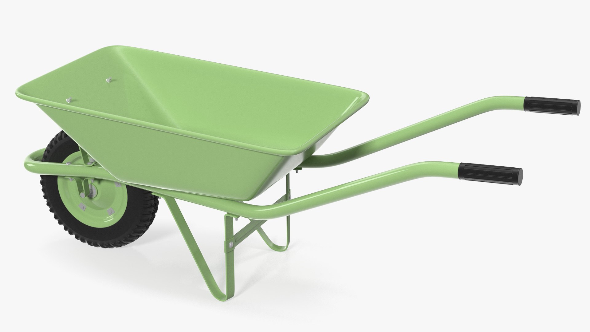 3D Single Wheel Construction Trolley Green - TurboSquid 2059381