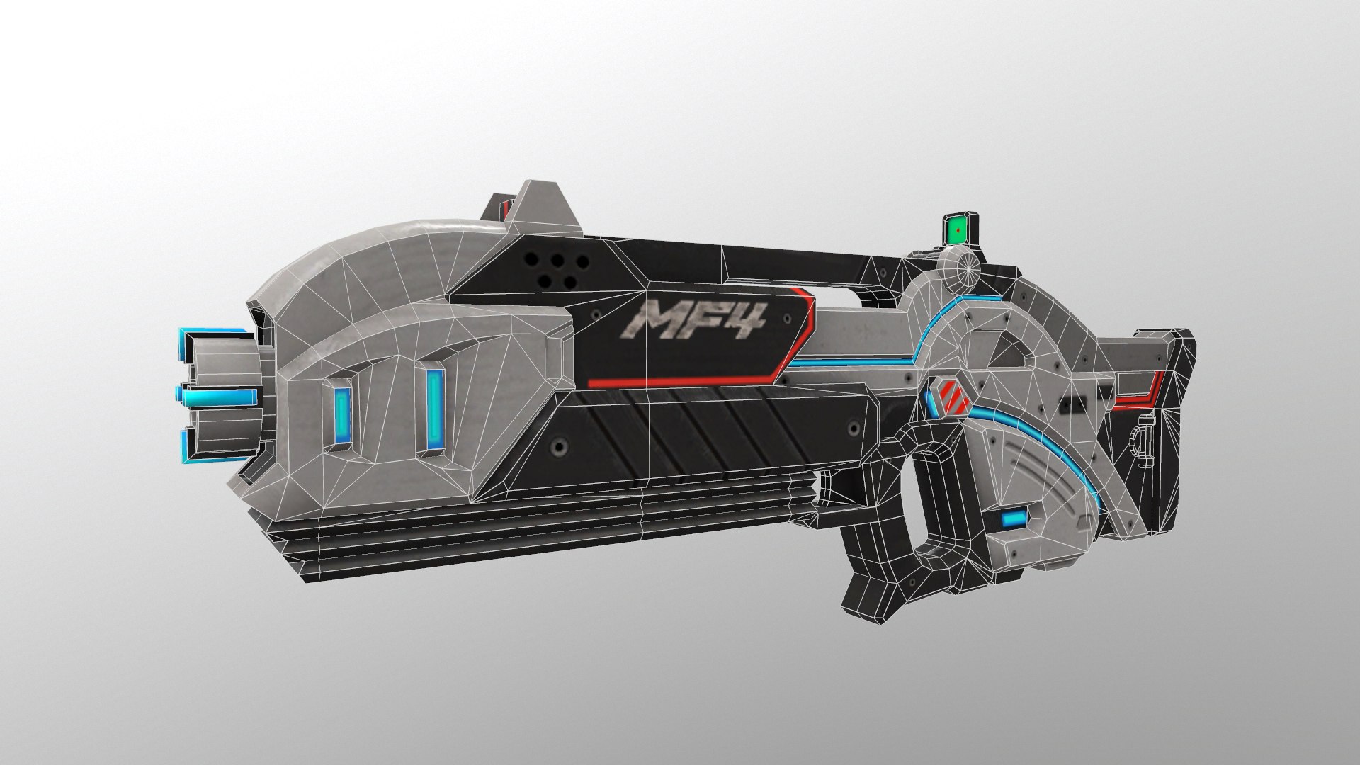 Beam Rifle Level 1 3D Model - TurboSquid 2185593