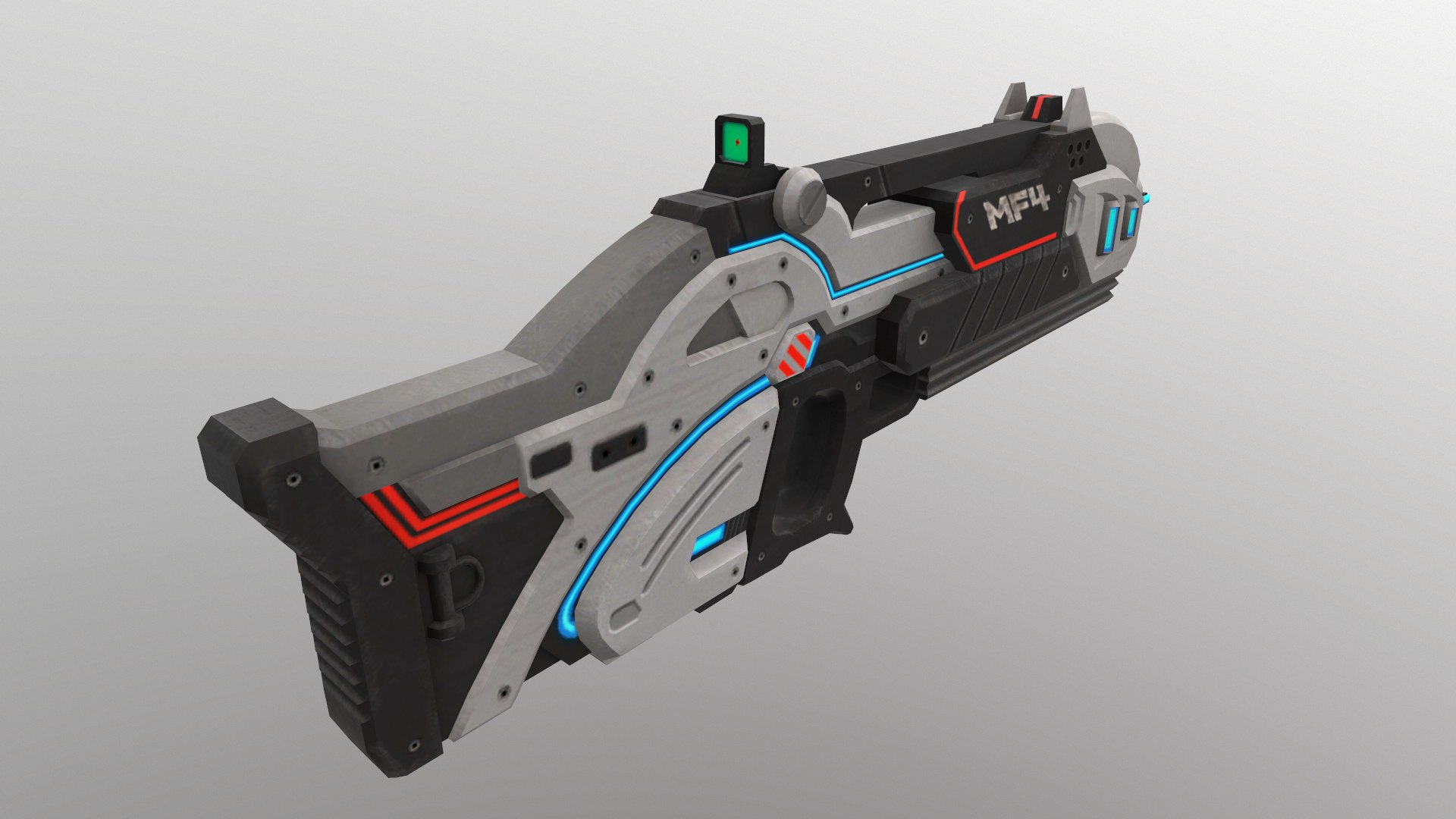 Beam Rifle Level 1 3D Model - TurboSquid 2185593