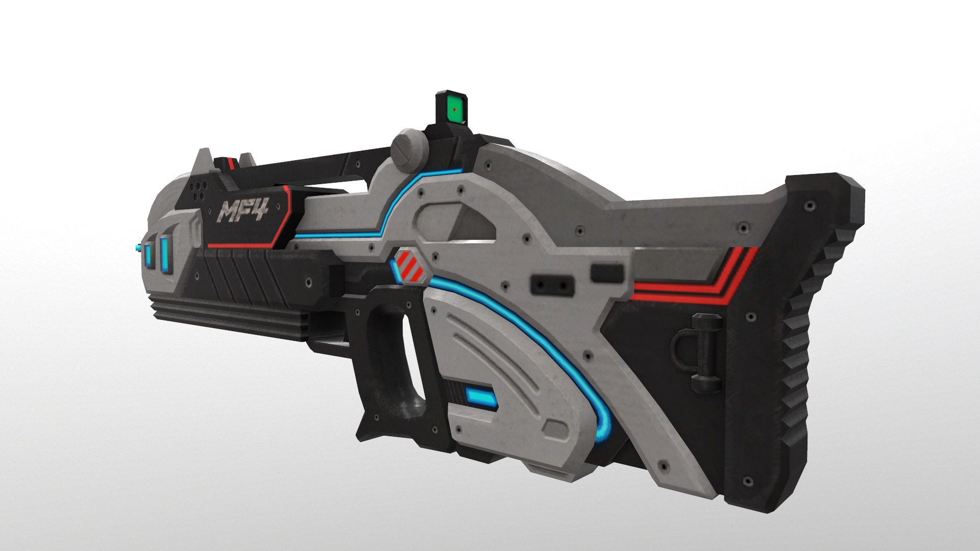Beam Rifle Level 1 3D Model - TurboSquid 2185593