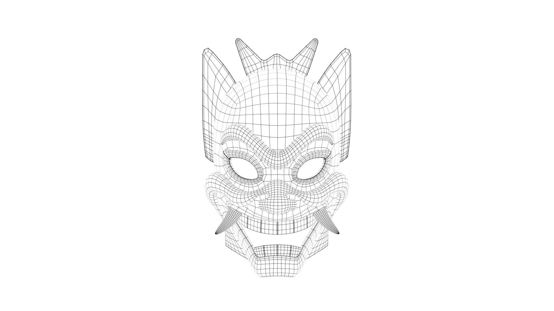 3D Blue Spirit Mask - TurboSquid 1953094