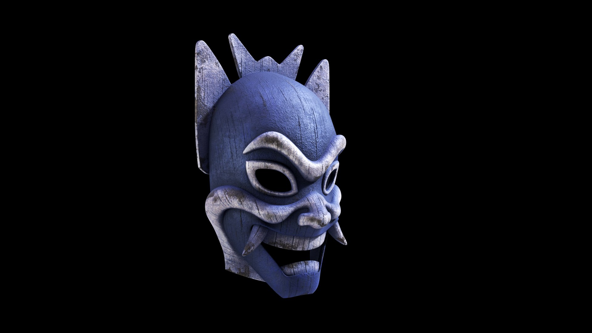 3D Blue Spirit Mask - TurboSquid 1953094