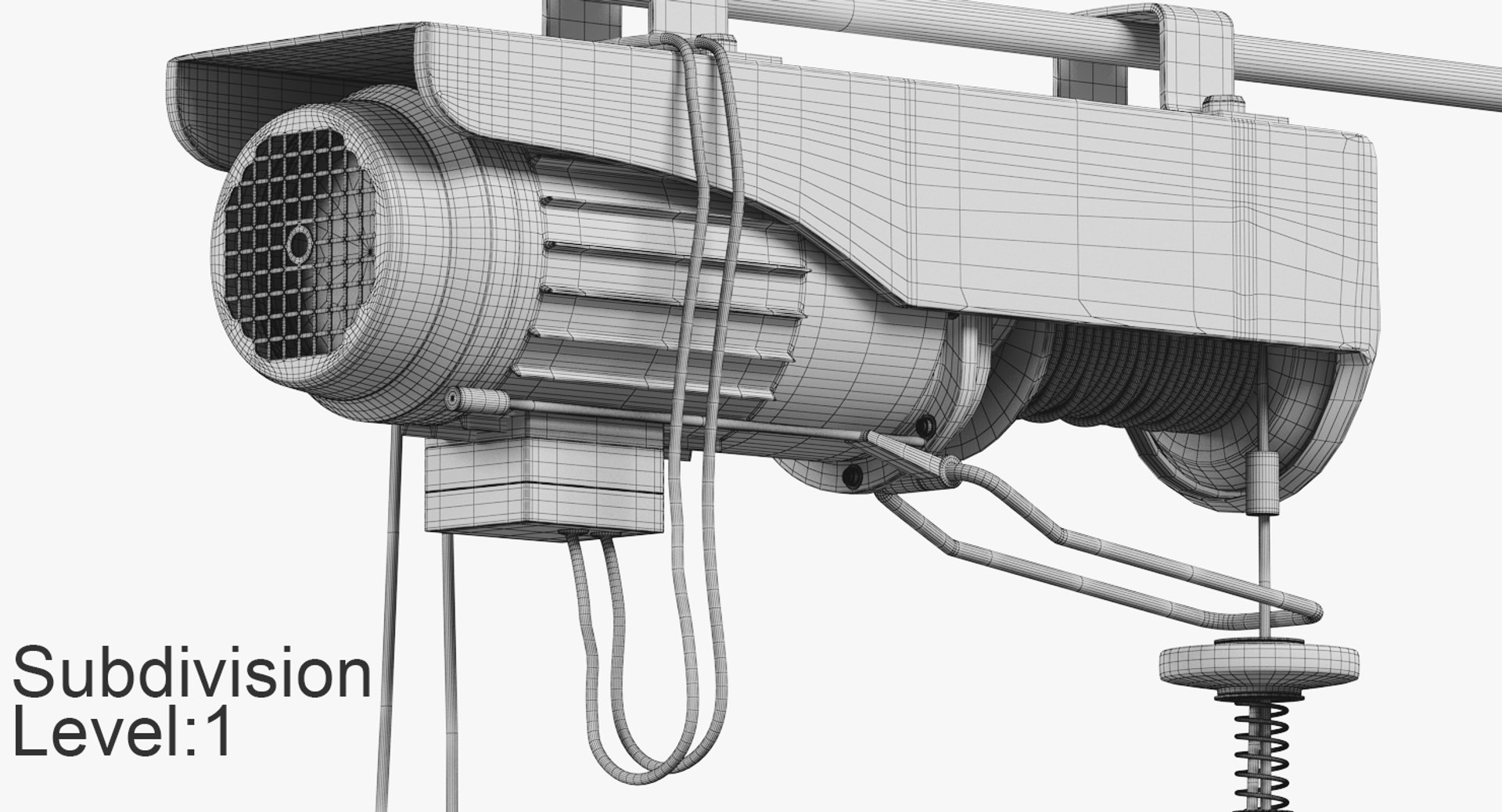 3D Model Mini Wire Rope Electric - TurboSquid 1418618