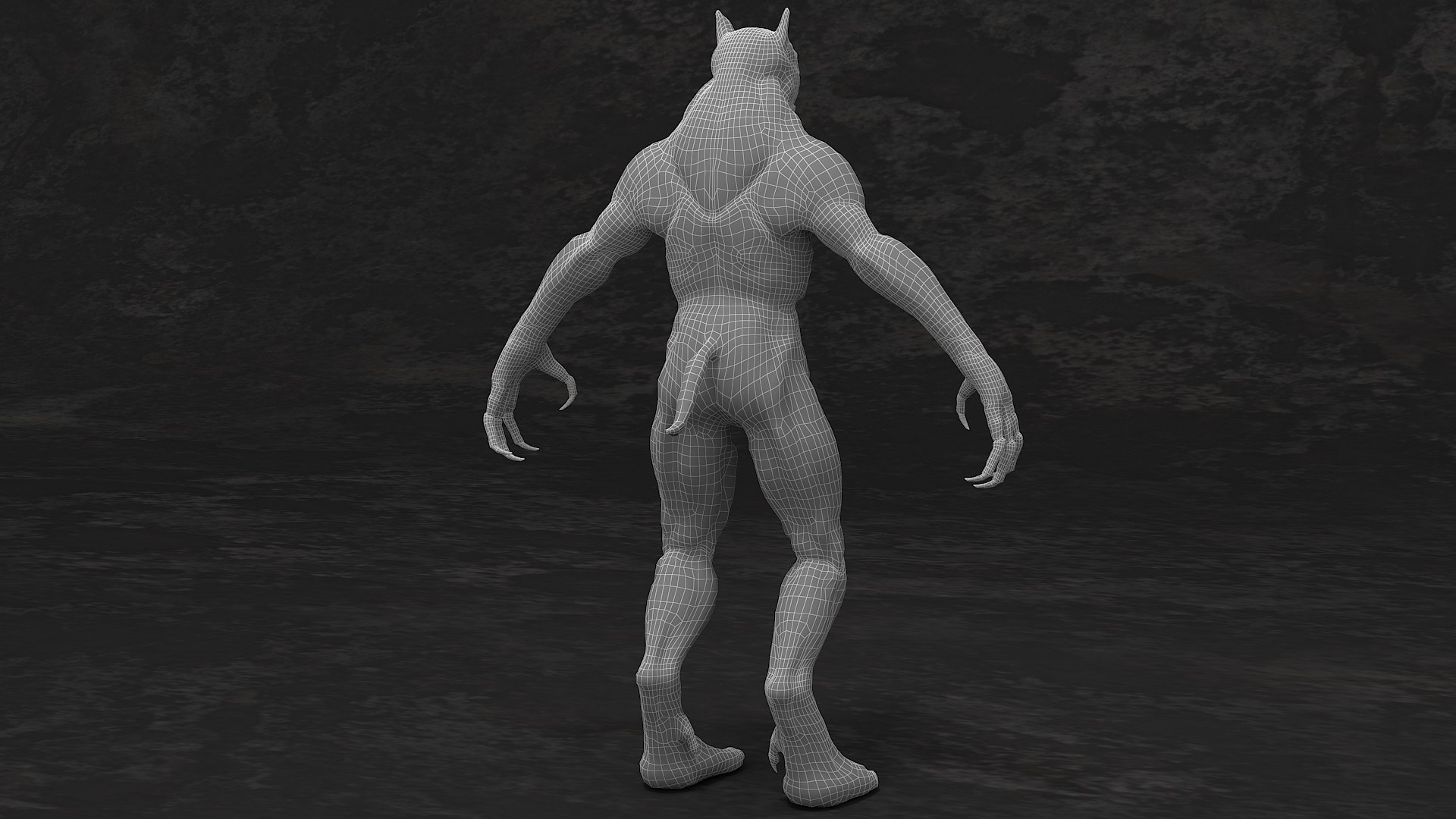 3D Model Lycan Werewolf Creature - TurboSquid 2188387