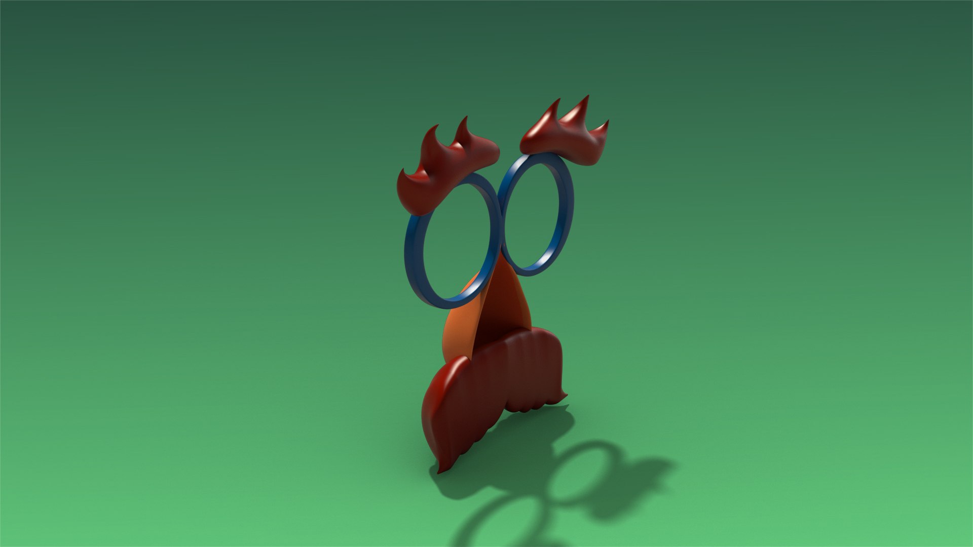 Low-poly Nose Glasses 3D Model - TurboSquid 1638844