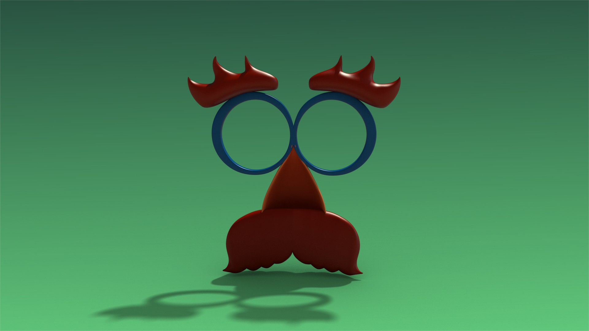 Low-poly Nose Glasses 3D Model - TurboSquid 1638844