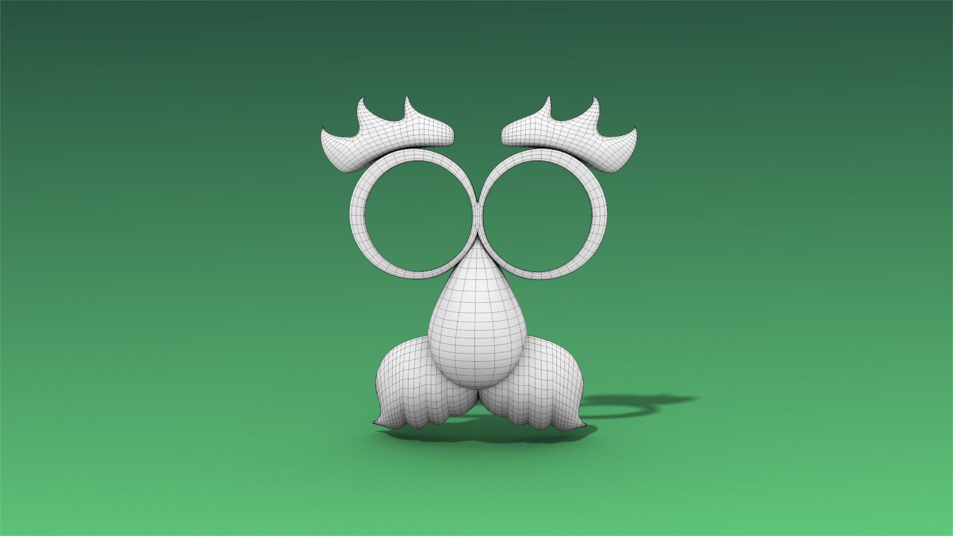 Low-poly Nose Glasses 3D Model - TurboSquid 1638844