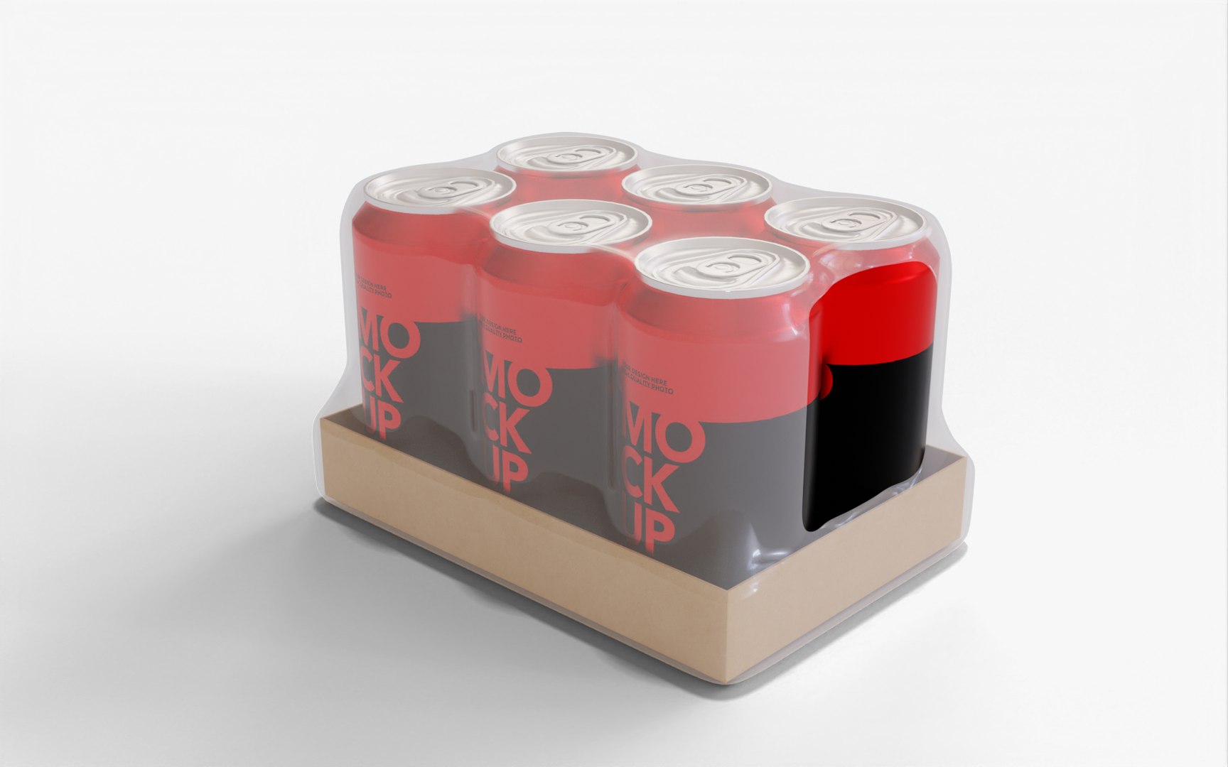Red Soda Can Pack Of 6 3D - TurboSquid 2087365