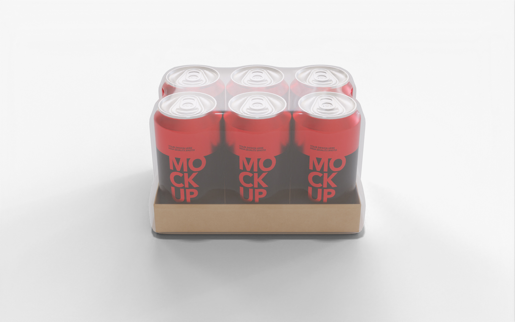 Red Soda Can Pack Of 6 3D - TurboSquid 2087365