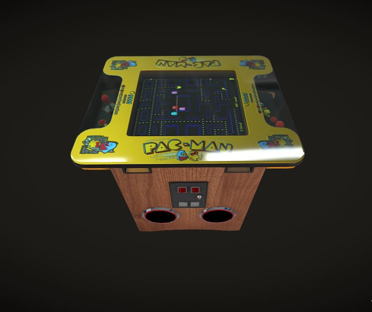 3D Cocktail Table Arcade Machine - TurboSquid 1289541