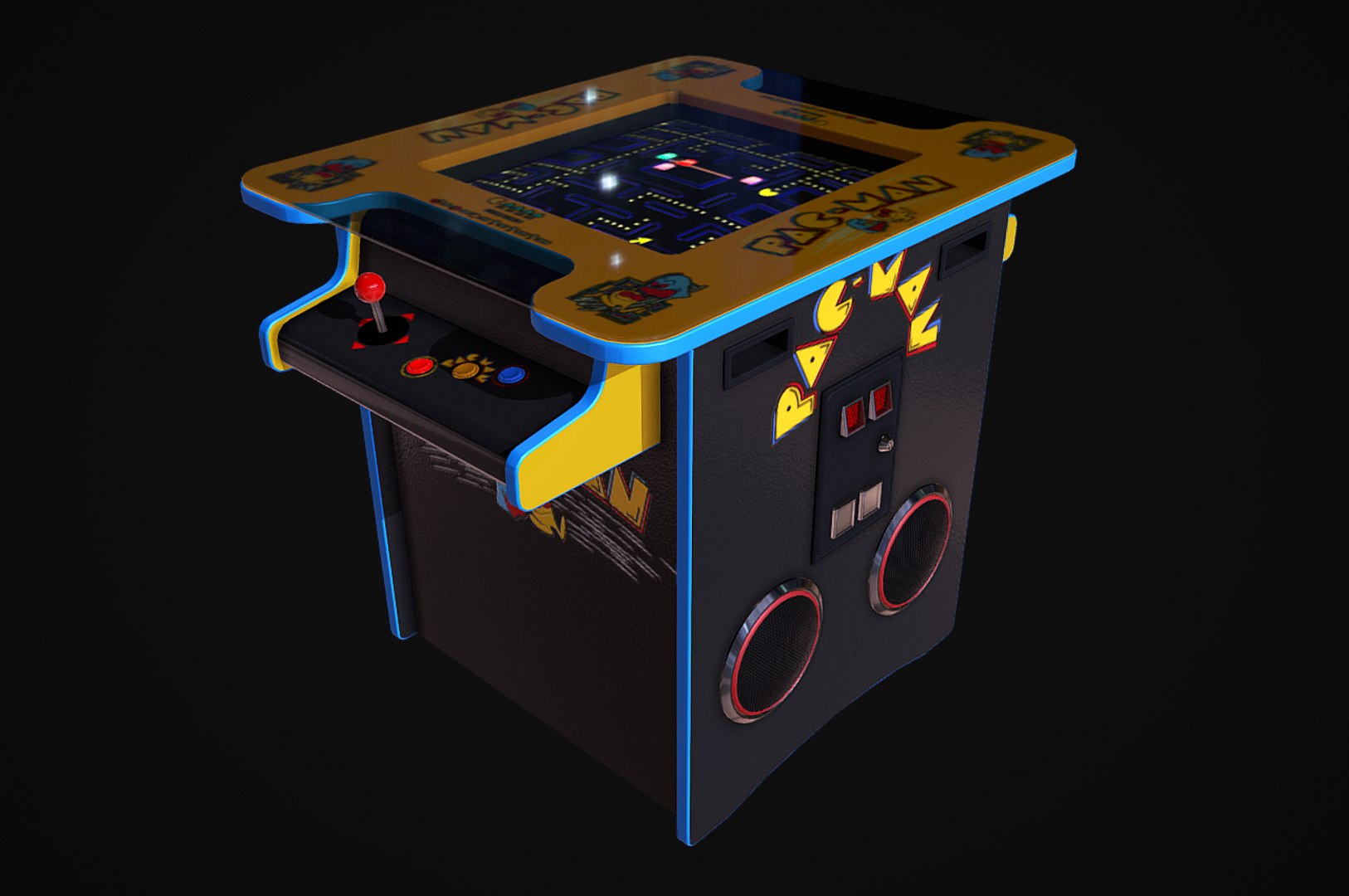 3D Cocktail Table Arcade Machine - TurboSquid 1289541