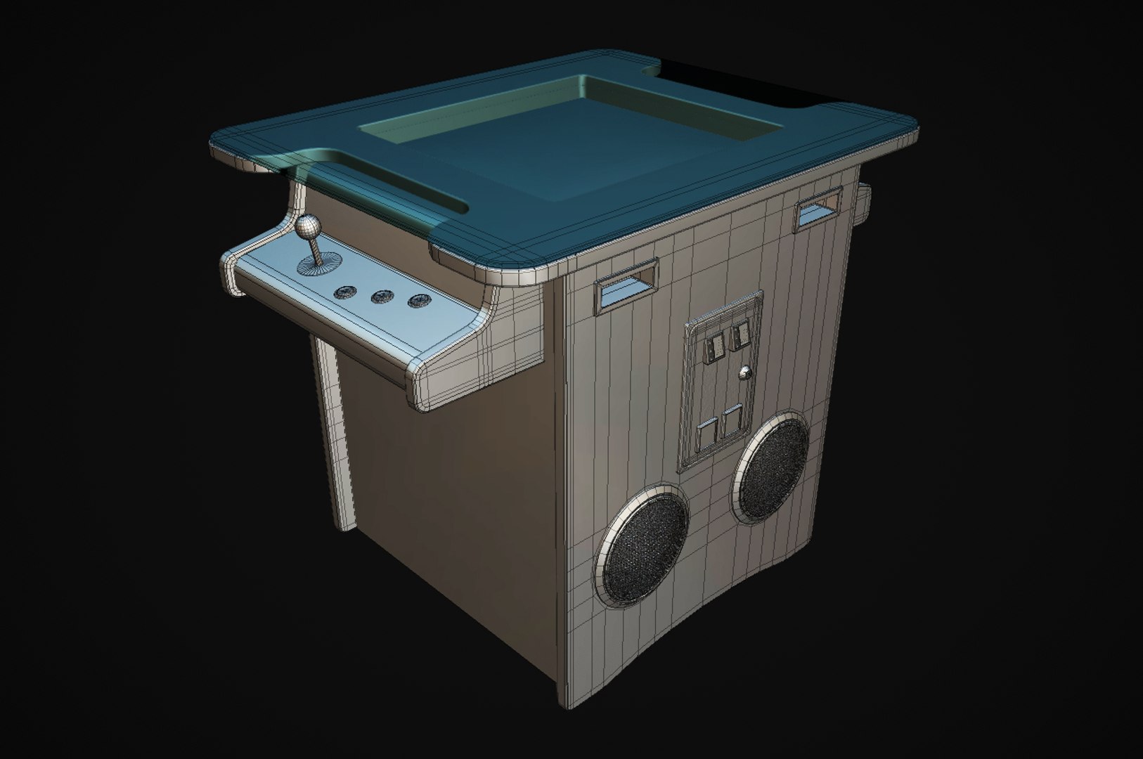 3D Cocktail Table Arcade Machine - TurboSquid 1289541