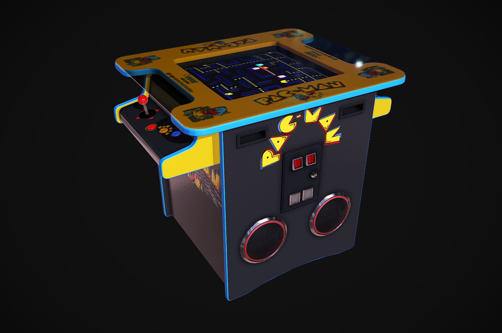 3D Cocktail Table Arcade Machine - TurboSquid 1289541