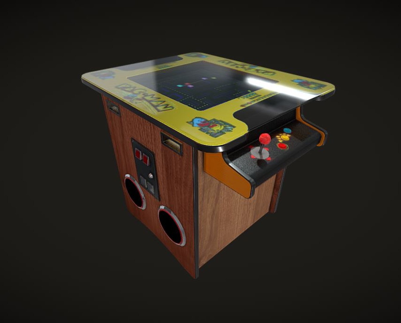 3D Cocktail Table Arcade Machine - TurboSquid 1289541