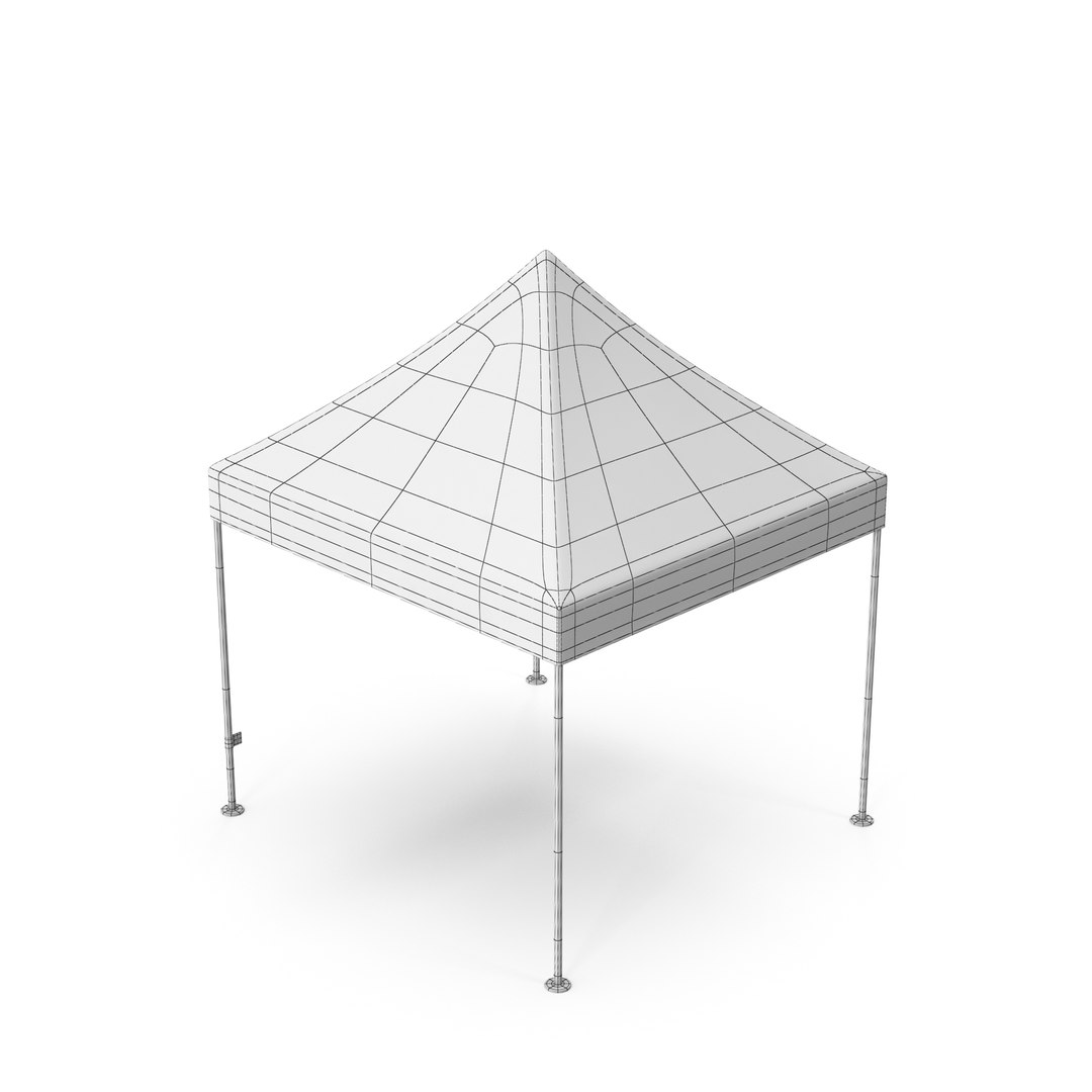 Orange Event Tent 3D Model - TurboSquid 2179806