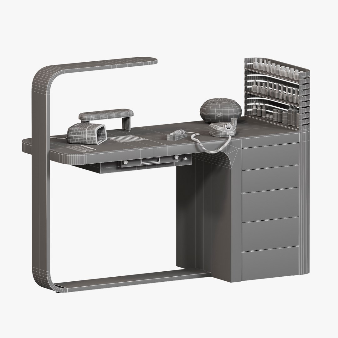 3D Nilo HIBISCUS Manicure Table Model - TurboSquid 2072899