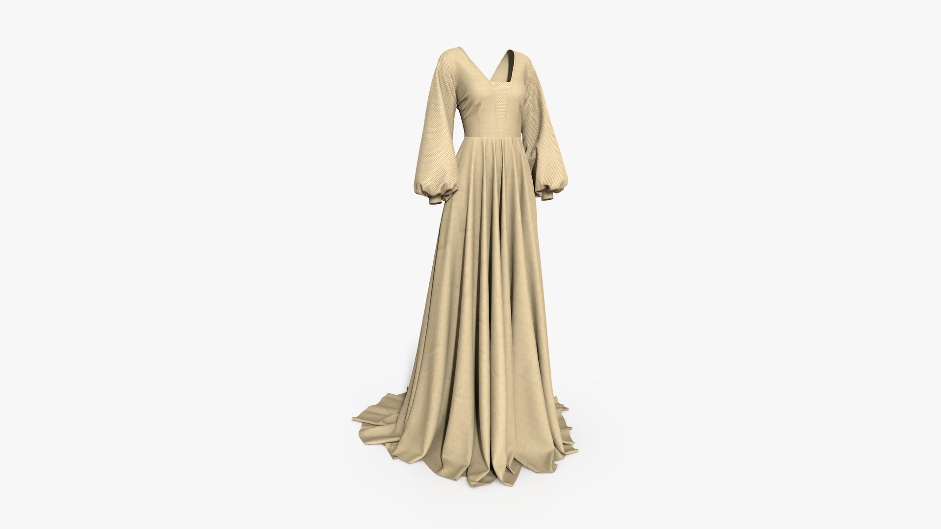 Evening Dress Model Turbosquid 2323890