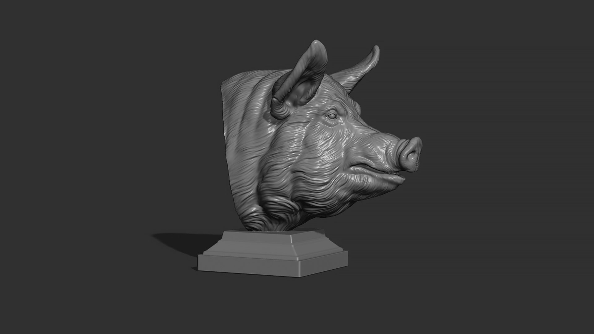 Pig Head 3D - TurboSquid 2074103