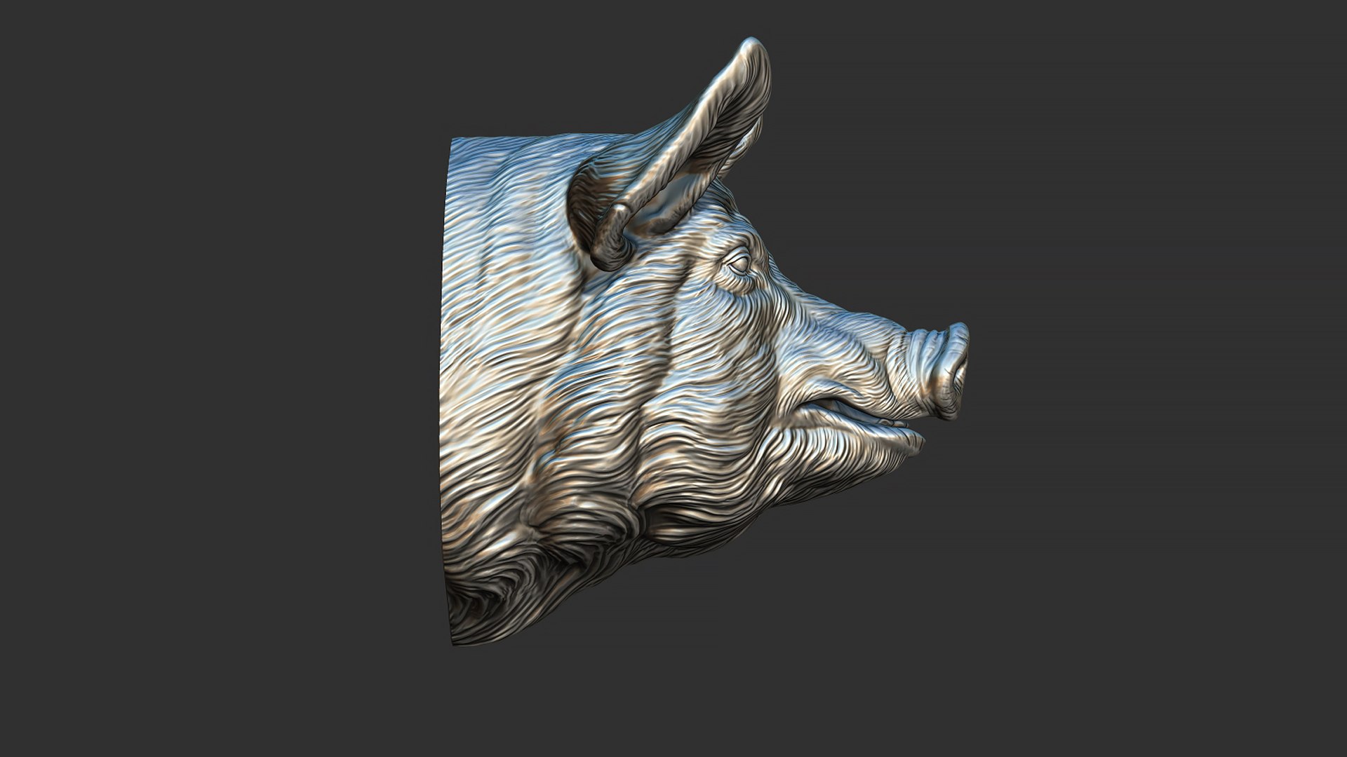 Pig Head 3D - TurboSquid 2074103