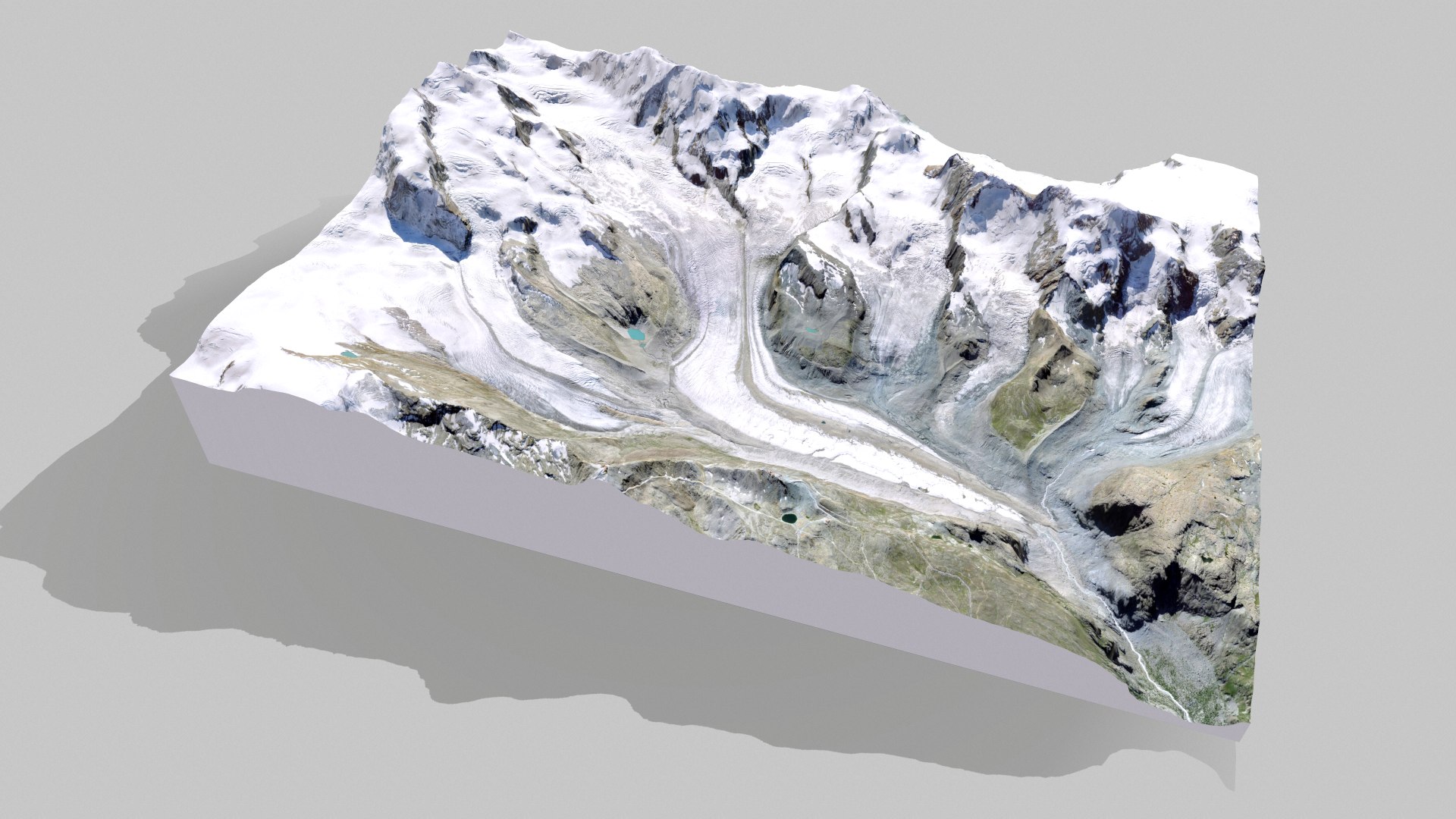 3D Mountain Landscape Glacier Horner Switzerland Model - TurboSquid 2190412