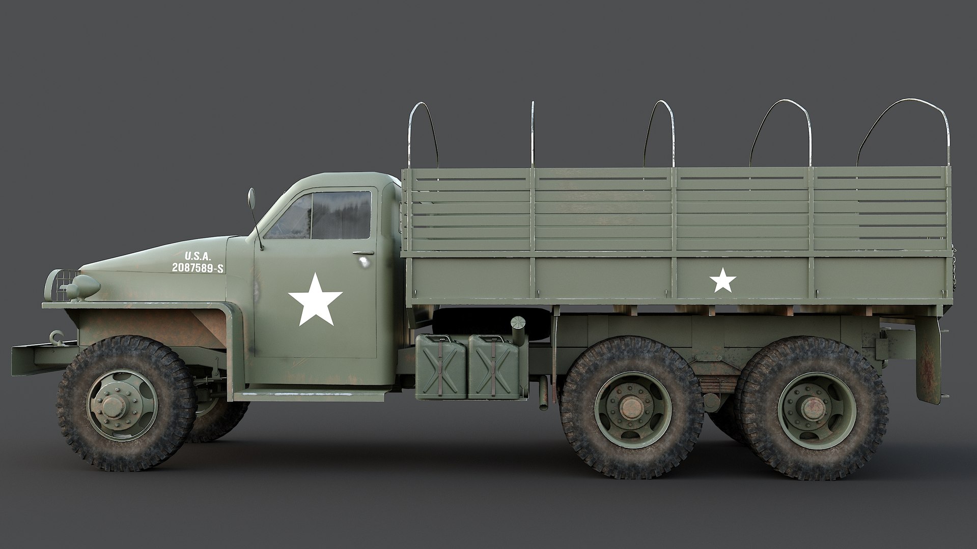 3D Studebaker Us6 Model - TurboSquid 1708378