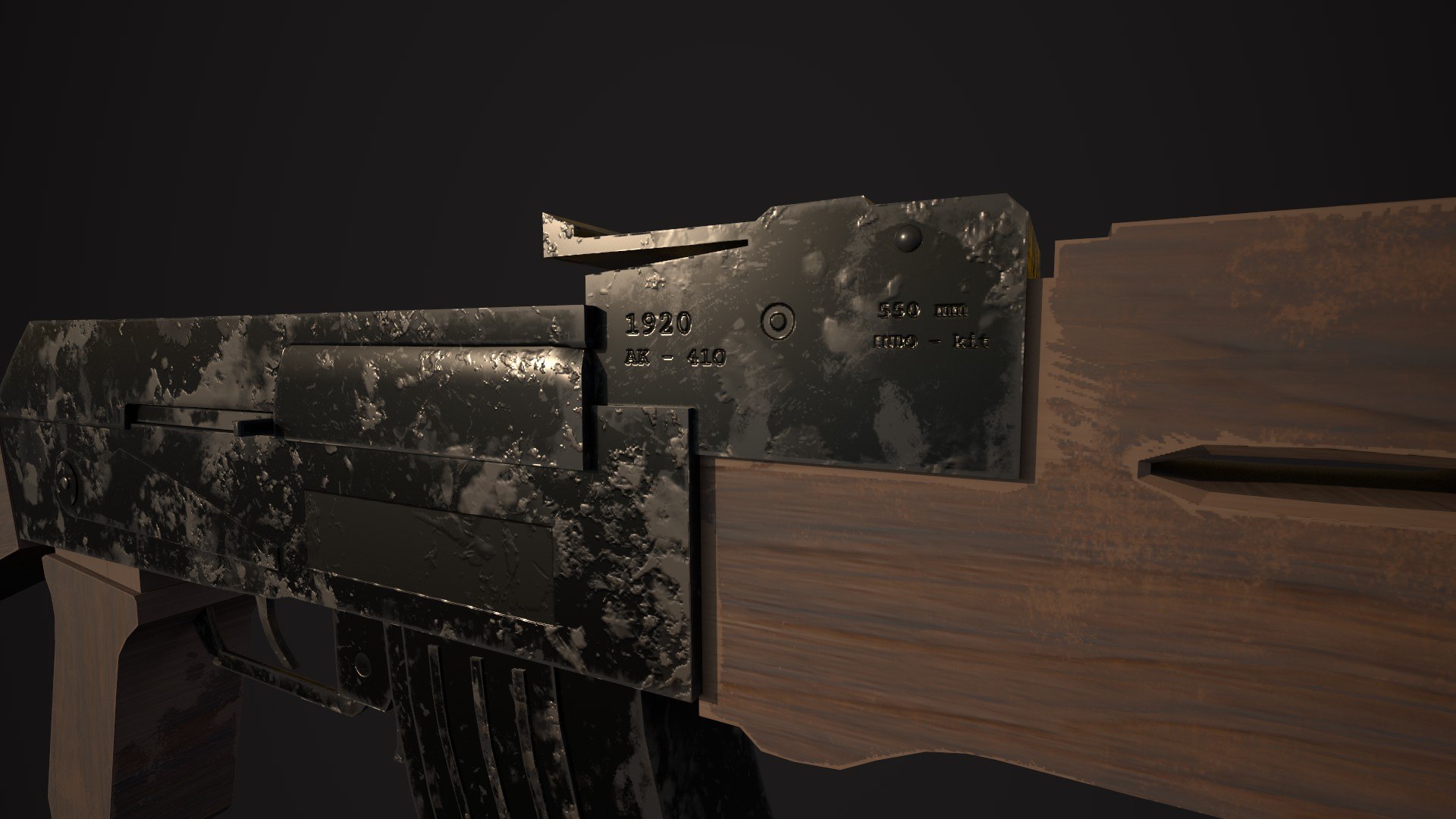 3D Assault Rifle Realistic - TurboSquid 2319916