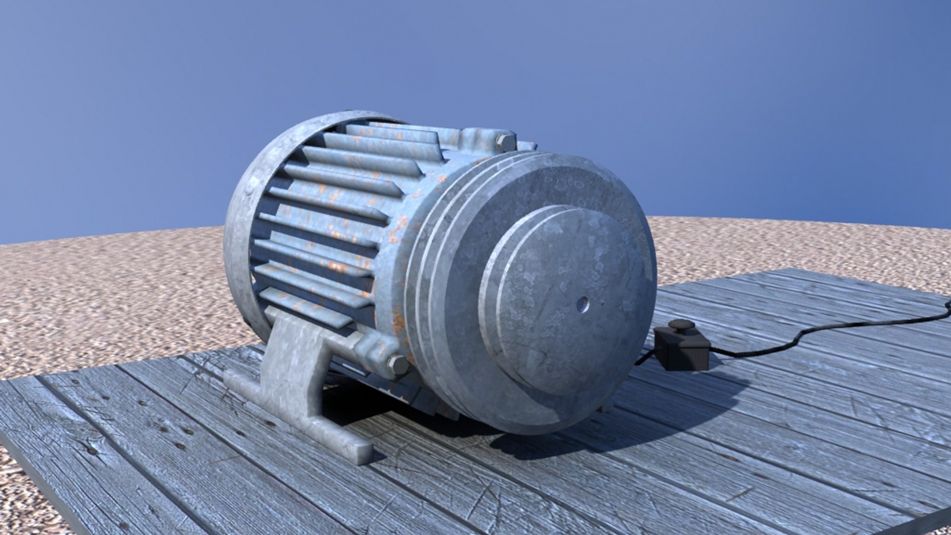 3d Engine Motor Model